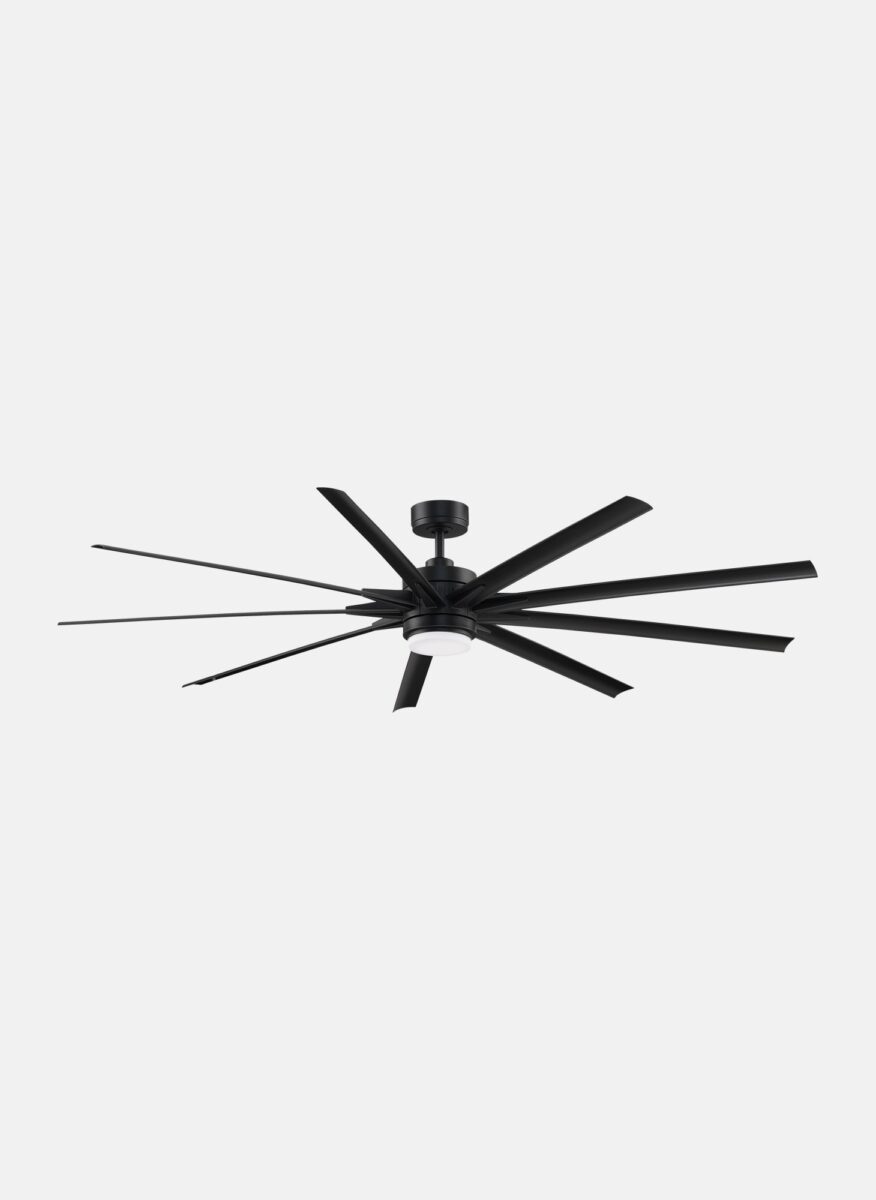 Fanimation Odyn Custom 84" Black - DC Motor + CCT Select Light Kit ...