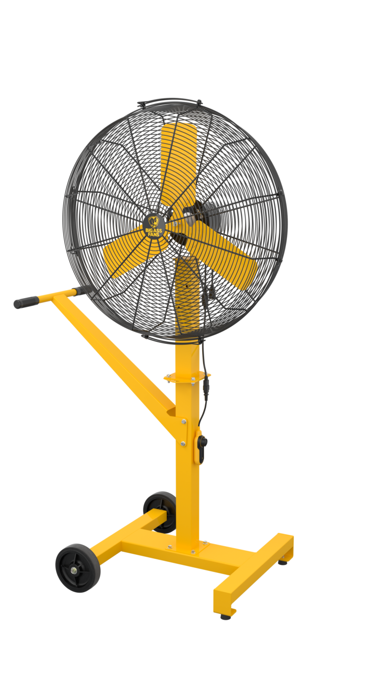 Big Ass Fans AirEye- 24″ Low Rider Pedestal Mount | The Fan Shoppe