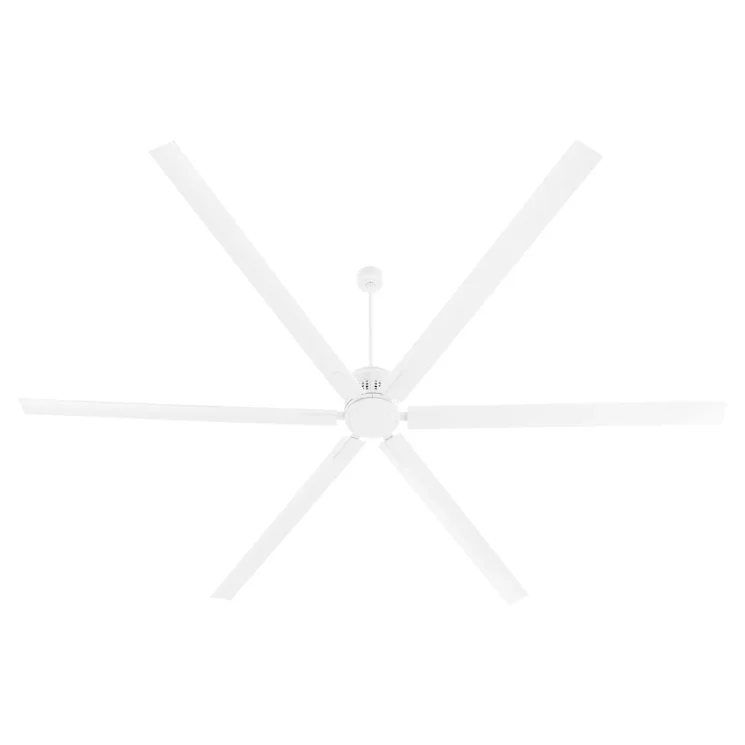 Quorum Zeus 120″ Ceiling Fan – Studio White | The Fan Shoppe