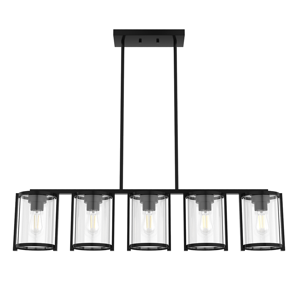 Hunter Lighting Astwood 5-Light Linear Chandelier > The Fan Shoppe | Canada